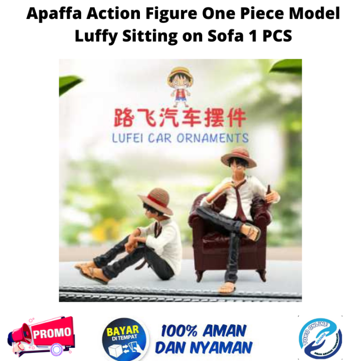 Apaffa Action Figure One Piece Model Luffy Sitting on Sofa 1 PCS ...