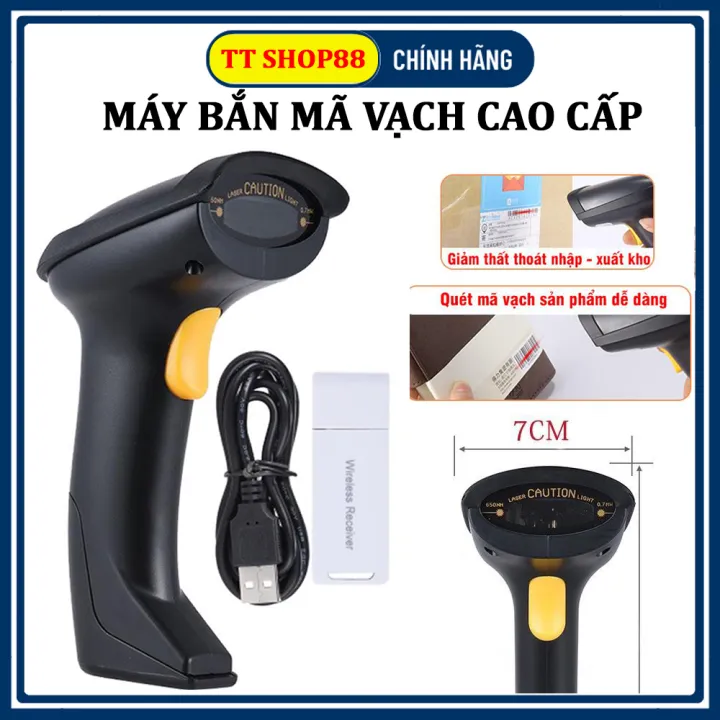 Máy bắn mã vạch Kaw 2D Hàng Chuẩn cao cấp, Không Dây, Bluetooth 5.0 ...