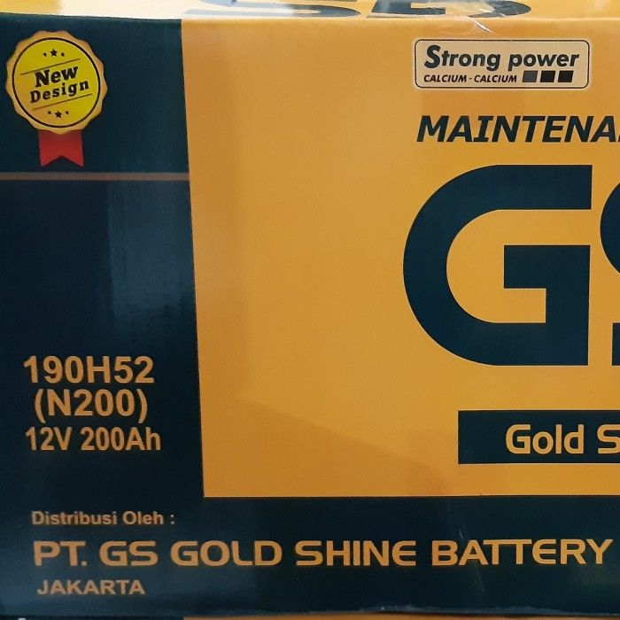 AKI GS MF N200 12V 200AH (GENSET, KAPAL, ALAT BERAT) ACCU KERING ...