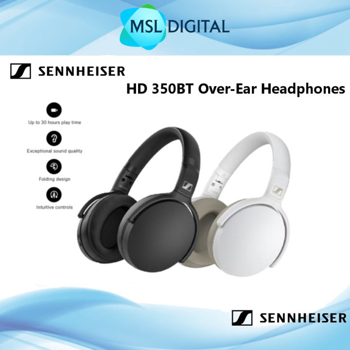 Sennheiser HD 350BT Wireless Over-Ear Headphones Up to 30 Hours of ...