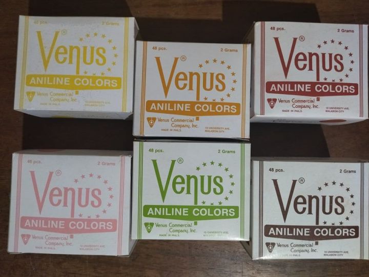ANILINE COLORS / DYOBUS DYE FOR CLOTHS AND FABRICS ALL COLOR SOLD BY 6 ...