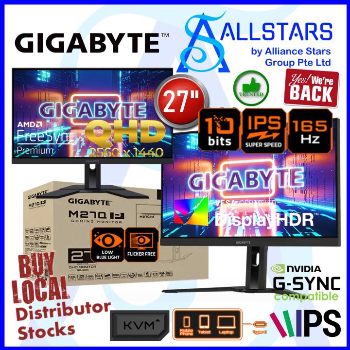(ALLSTARS : We Are Back PROMO) Gigabyte M27Q-P / M27Q P-EK IPS QHD ...