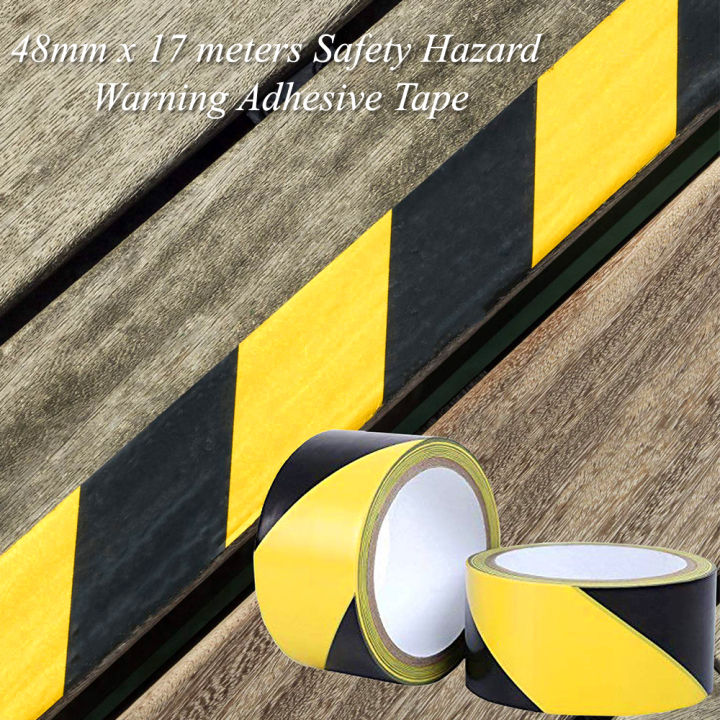 48mm x 20 meters Safety Hazard Warning Adhesive Tape | Lazada PH