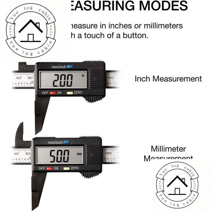 6” Digital Caliper - 6 Inch or 150 MM Max Measurement - Plastic ...