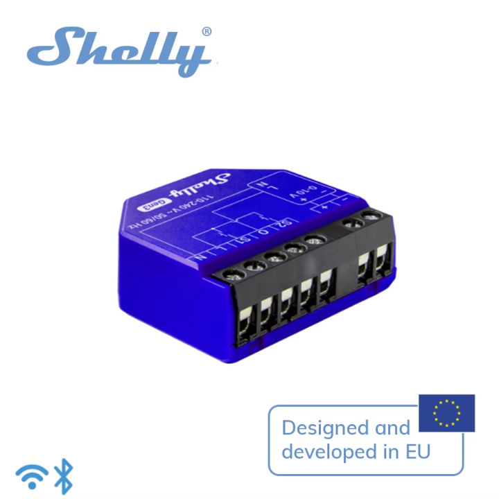 Shelly Dimmer 0/1-10V PM Gen3 Wi-Fi Bluetooth Operated Smart switch ...