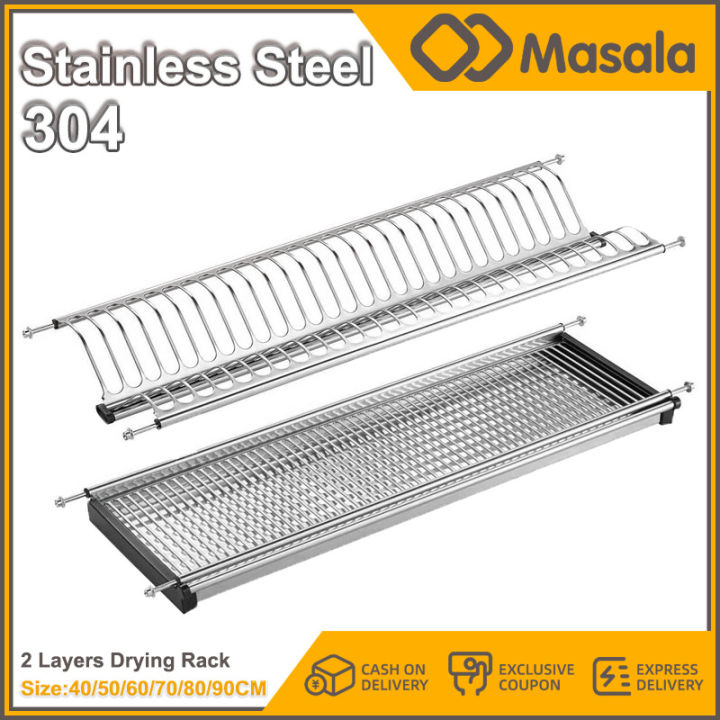 304 Stainless Steel Dish Draining Rack with Multiple Specifications ...