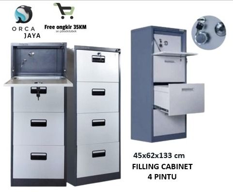 FILLING CABINET 4 LACI NP 101/FILLING CABINET BESI/FILLING CABINET KANTOR/lLEMARI ARSIP/LEMARI ...
