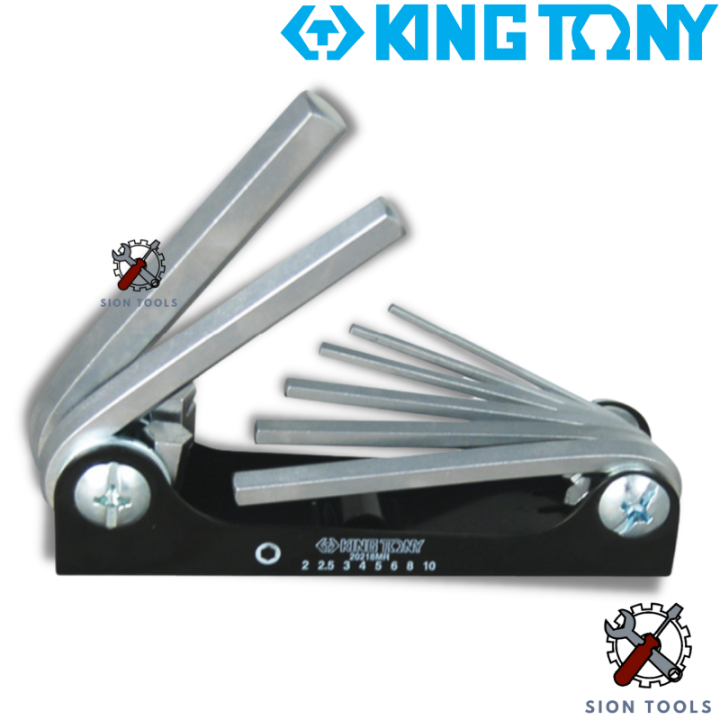 KING TONY KUNCI L SET HEX 8 PCS 2-10 MM / KNIFE TYPE HEX KEY SET ...