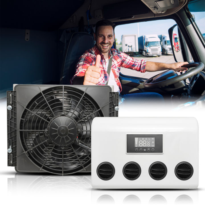 Treeligo 12v/24v air coditioner Kit System,Electric RV Truck Camper Van ...