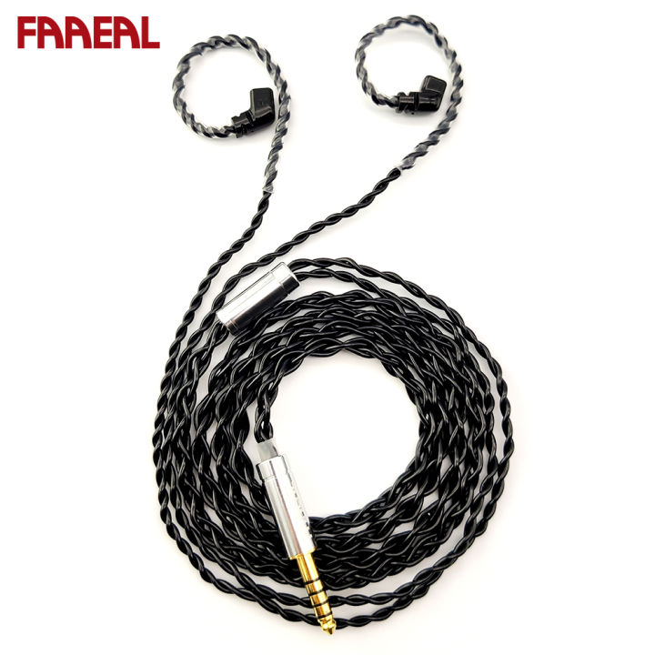 FAAEAL Replacement Cable QDC/C/2Pin 0.78mm Upgrade Earphone Wire Zinc Copper Alloy Oil Soaked ...