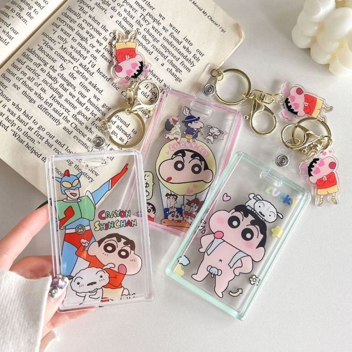 ALICE XU เคสป้องกันรอย Crayon Shin-Chan BUS Card Holder พีวีซีพีวีซี ...
