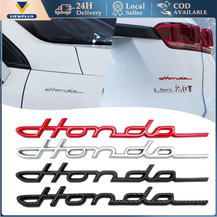 Auto Metal Honda Premium Car Side Fender Rear Trunk Emblem Badge Decal ...