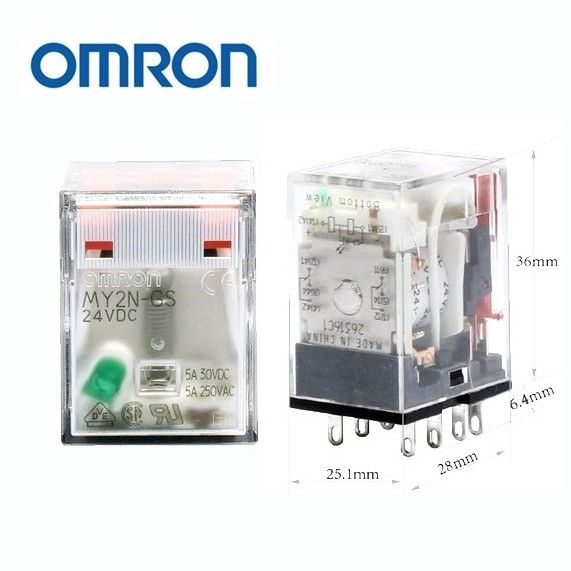 Relay Omron MY2N-GS 24VAC 8 Pin 5 Amper | Lazada Indonesia
