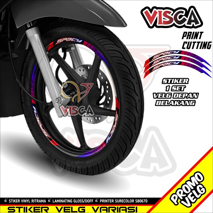 Stiker Velg List Velg Motor Stiker Velg Spacy Bunglon Custom | Lazada ...