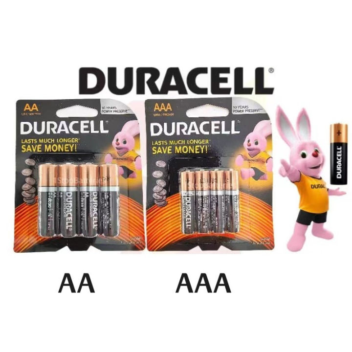 4Pcs Duracell AA / AAA 1.5V Alkaline Batteries | Lazada PH