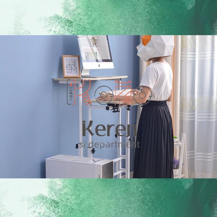 ] Movable Computer Laptop Table / Adjustable Height / Standing Desk ...