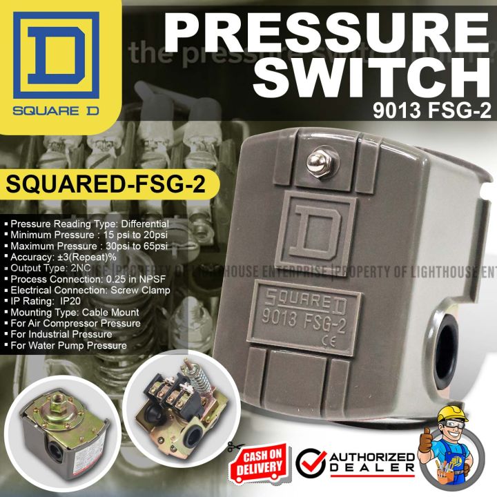 Original SQUARE D Pressure Switch 9013 FSG-2 (SQUARED-FSG-2) LIGHTHOUSE ENTERPRISE | Lazada PH