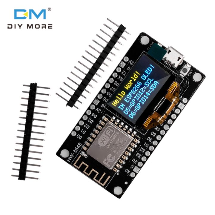 diymore NodeMCU ESP8266บอร์ดพัฒนากับ0.96นิ้วจอแสดงผล OLED CH340โมดูลไดร ...