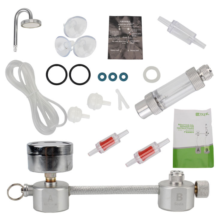 C Type CO2 Generator System Kit For Aquatic Plant Growth Bubble Counter Diffuser Aquarium DIY ...