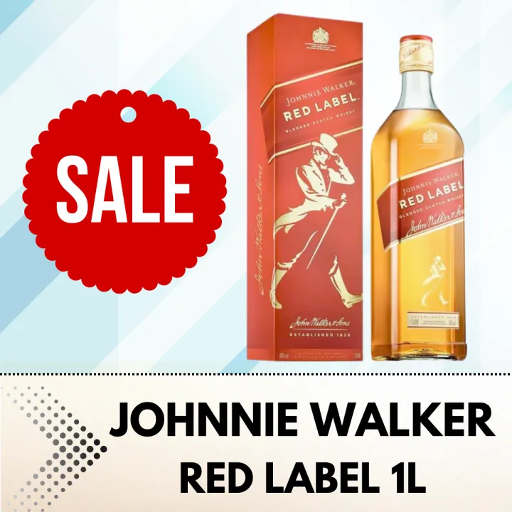 Johnnie Walker Red Label 1 Liter - PRICE OFF! BOTTLE ONLY | Lazada PH