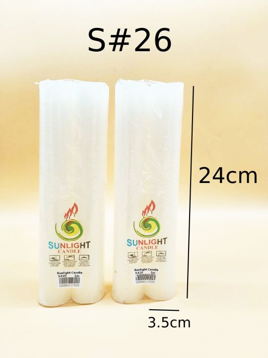 WHITE CANDLE - SUNLIGHT CANDLE #24 / #29 / # 26 | Lazada PH