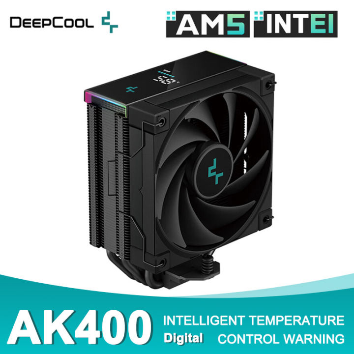 Deepcool AK400 Digital Display CPU Cooler 4 Heatpipe Radiator 120mm PWM ...