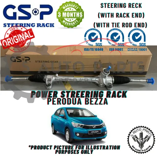 PERODUA BEZZA POWER STEERING GEAR RACK -BRAND 100% ORIGINAL GSP (WITH ...