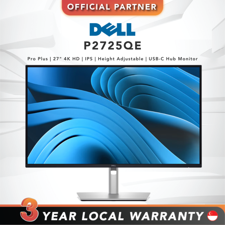 DELL Pro Plus P2725QE | 27" 4K HD | IPS | Height Adjustable | USB-C Hub ...