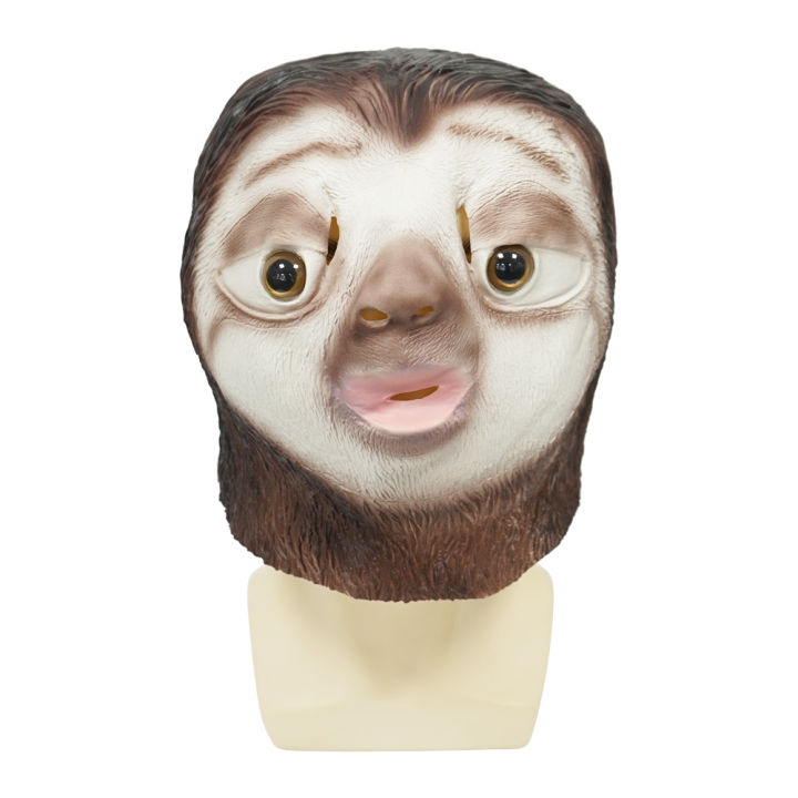 Zootopia Sloth Adult Masks Flash Latex Full Head Mask Halloween Party ...