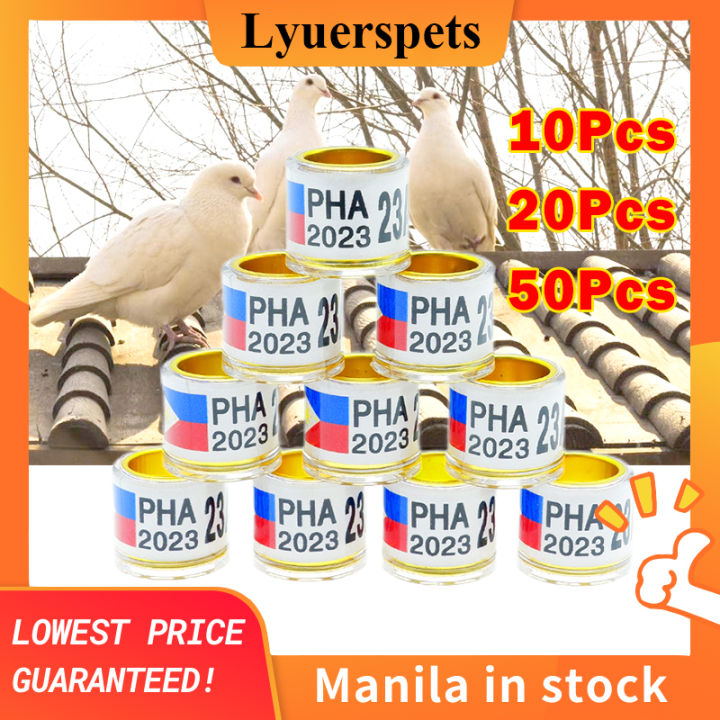 10/20/50Pcs Pigeon ring 2024 PHA Bird Dove Leg Band Pigeon Club ring ...