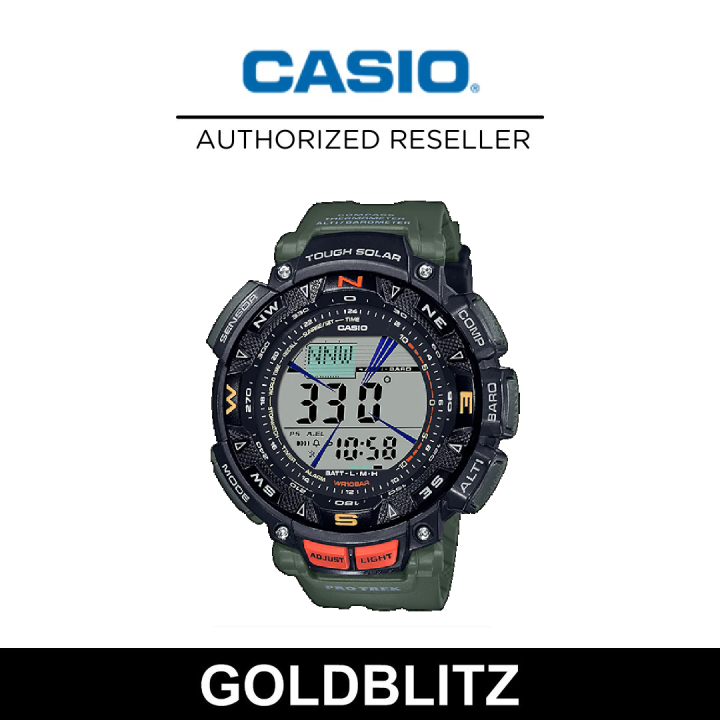 Casio Protrek PRG-240-3DR/PRG-240-5DR/PRG-240T-7DR Tough Solar Triple Sensor Series PRG-240 | Lazada
