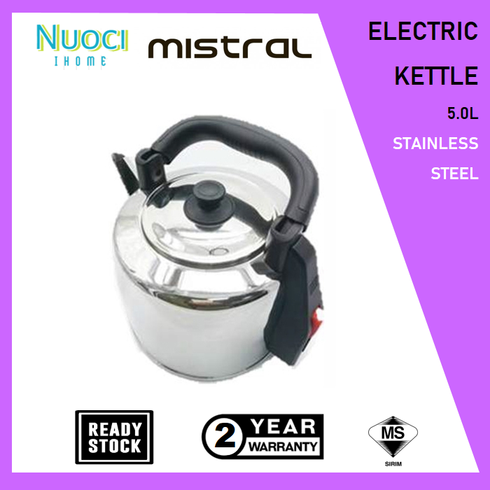 Mistral Stainless Steel Electric Kettle 5.0L Kettle MEK500 | Lazada