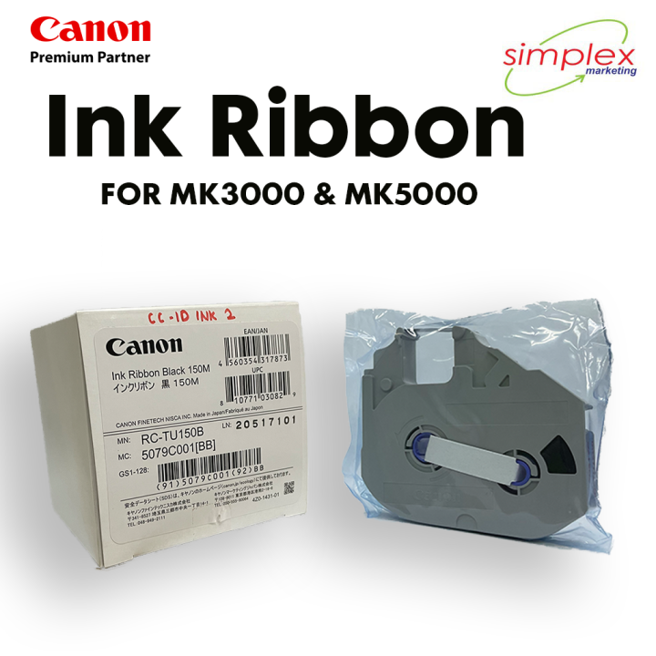 Canon Ink Ribbon for CABLE ID MK3000 & MK5000 (Black) | Lazada