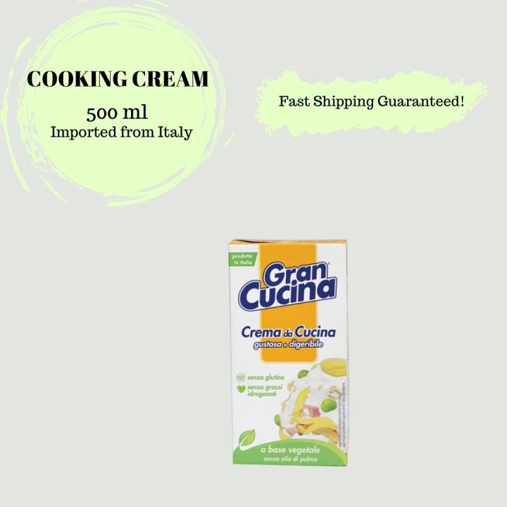Hulala Gran Cucina Cooking Cream 500g pack - Imported from Italy ...