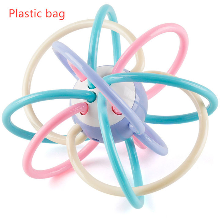 Baby Manhattan ball colorful rattles Develop Intelligence toy Molar ...