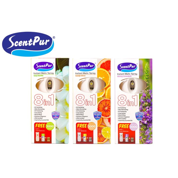 ScentPur Instant Matic 8 in 1 Anti-Bacterial Air Freshener Dispenser ( Scent Pur Air Freshener ...
