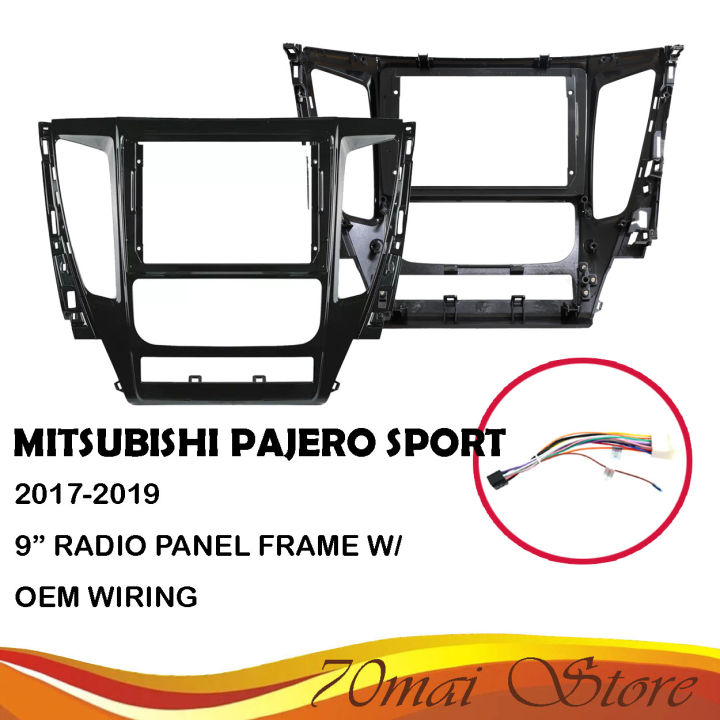 9 Inch Car Fascia for Mitsubishi Pajero Sport 2017-2019 Head Unit ...