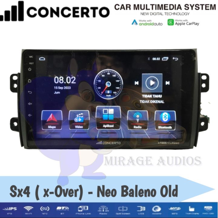 Head Unit Android Concerto For Suzuki Sx4 ( X-over ) - Neo Baleno 9 ...