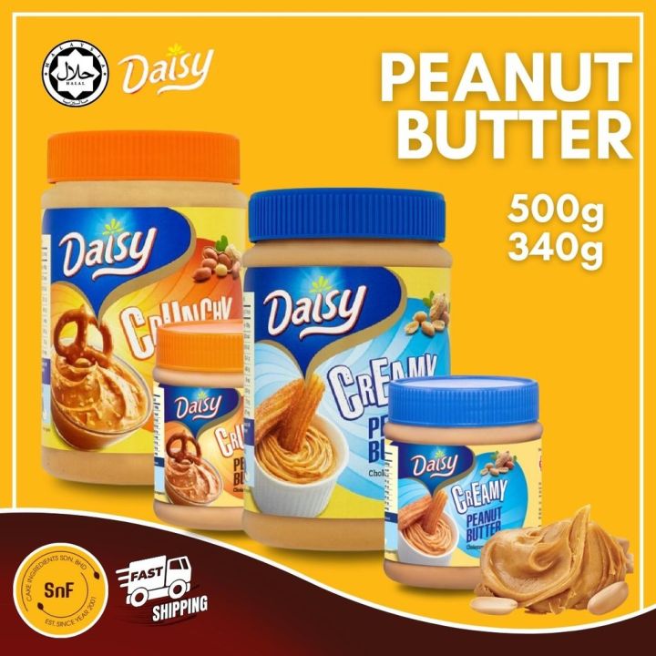 Daisy Peanut Butter Creamy Crunchy Peanut Spread Mentega Kacang Krim ...