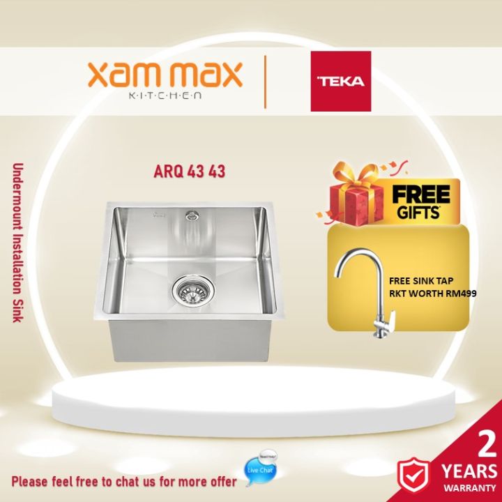 [FREE TAP, FREESHIP] Teka Undermount Stainless Steel Kitchen Sink ARQ ...