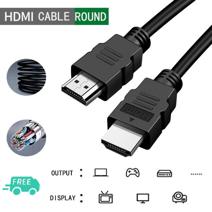 BEST- HDMI Cable 4K 1080P 3D HDMI Cable Adapter Compatible Cable High ...