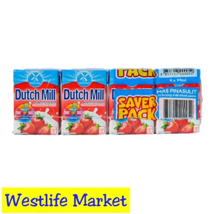 Dutch Mill Yogurt Juice 90ml x 4 ( Bundle ) | Lazada PH