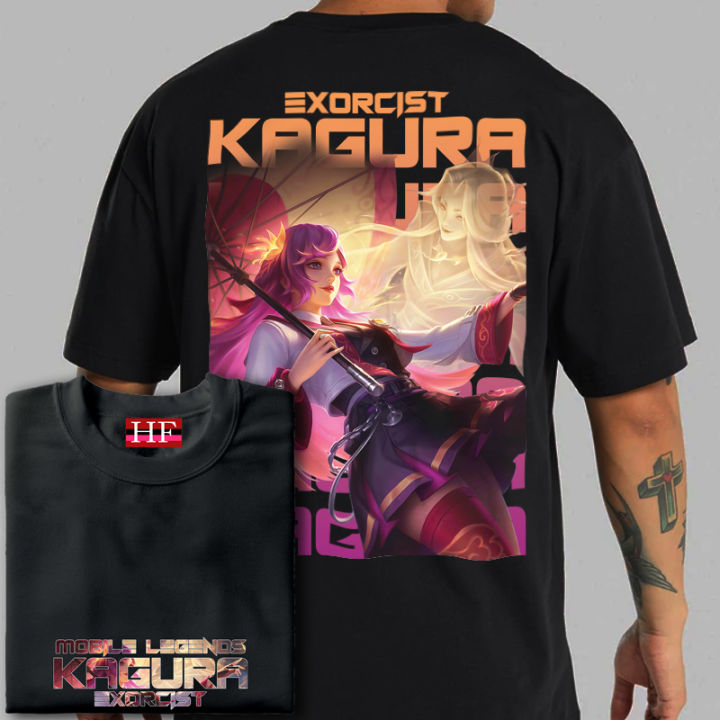 Kagura T-shirt Exorcist skin mobile legends tshirt unisex cotton mlbb ...