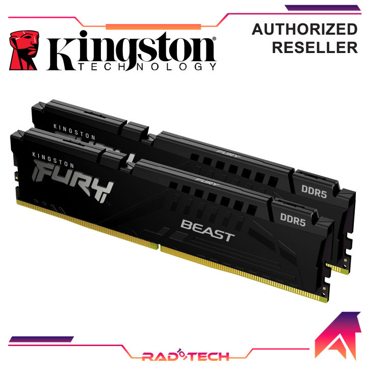 Kingston Fury Beast 16GB/32GB 5200MHz DDR5 CL40 PC5-41600 Desktop Memory (KIT of 2) | Lazada PH