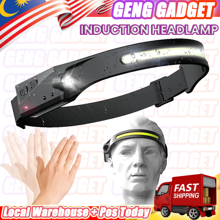 LED Headlamp with All Perspectives Induction 230° Illumination 2 in 1 ...