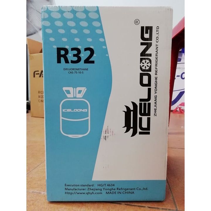 AIRCONDITIONER COOLING COIL COMPRESSOR GAS NEW MODEL R32 GAS 3KG AIRCOND ICE LOONG / FEIYUAN ...