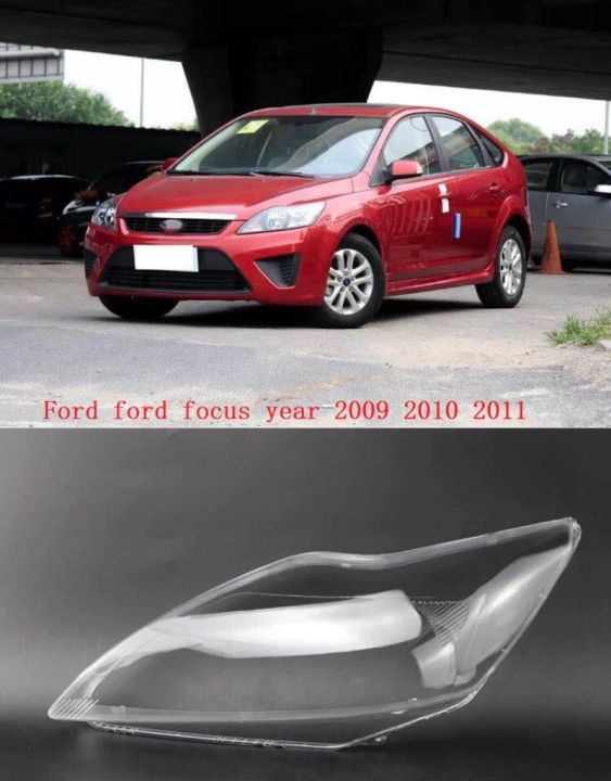 1*PAIR Ford focus year 2009 2010 2011 Headlight transparent Lens Cover ...