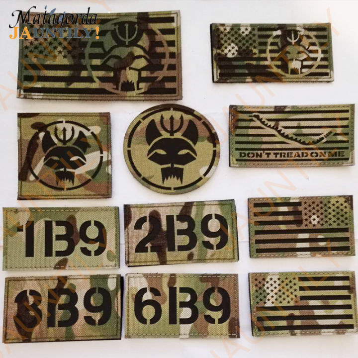 Seal Team IR Infrared Reflective Camouflage Patches Navy Seals Patches American US Flags Badges ...