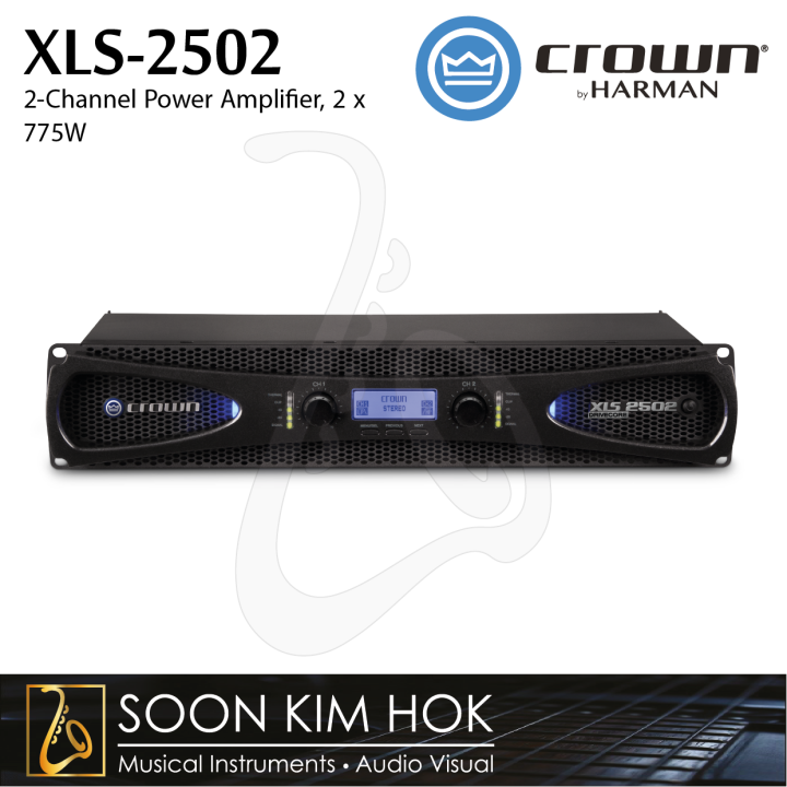 CROWN XLS-2502 Two-Channel Power Amplifier, 2 x 775W @ 4Ω (XLS2502) | Lazada