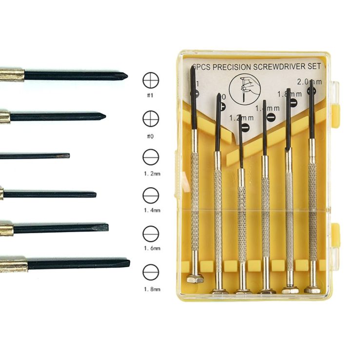 Mini 6-piece Set Screwdriver Glasses Watch Precision Screwdriver ...
